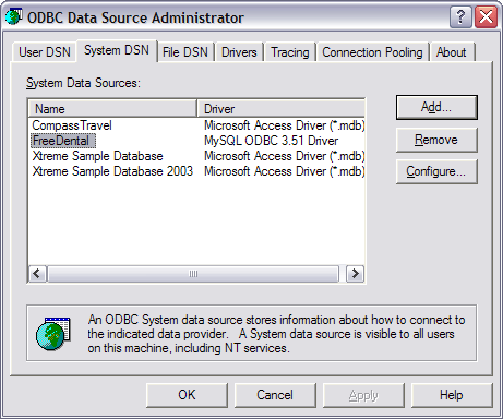 ODBC Data Connection